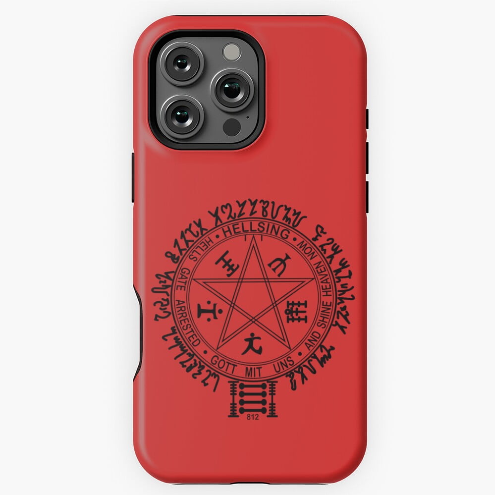 Alucard Hand Symbol Hellsing Phone Case for iPhone 16 15 14 13 12 11 ...