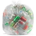 Aluf Plastics 45 Gallon 1 MIL Clear Garbage Bags - 40" x 46" - Pack of ...