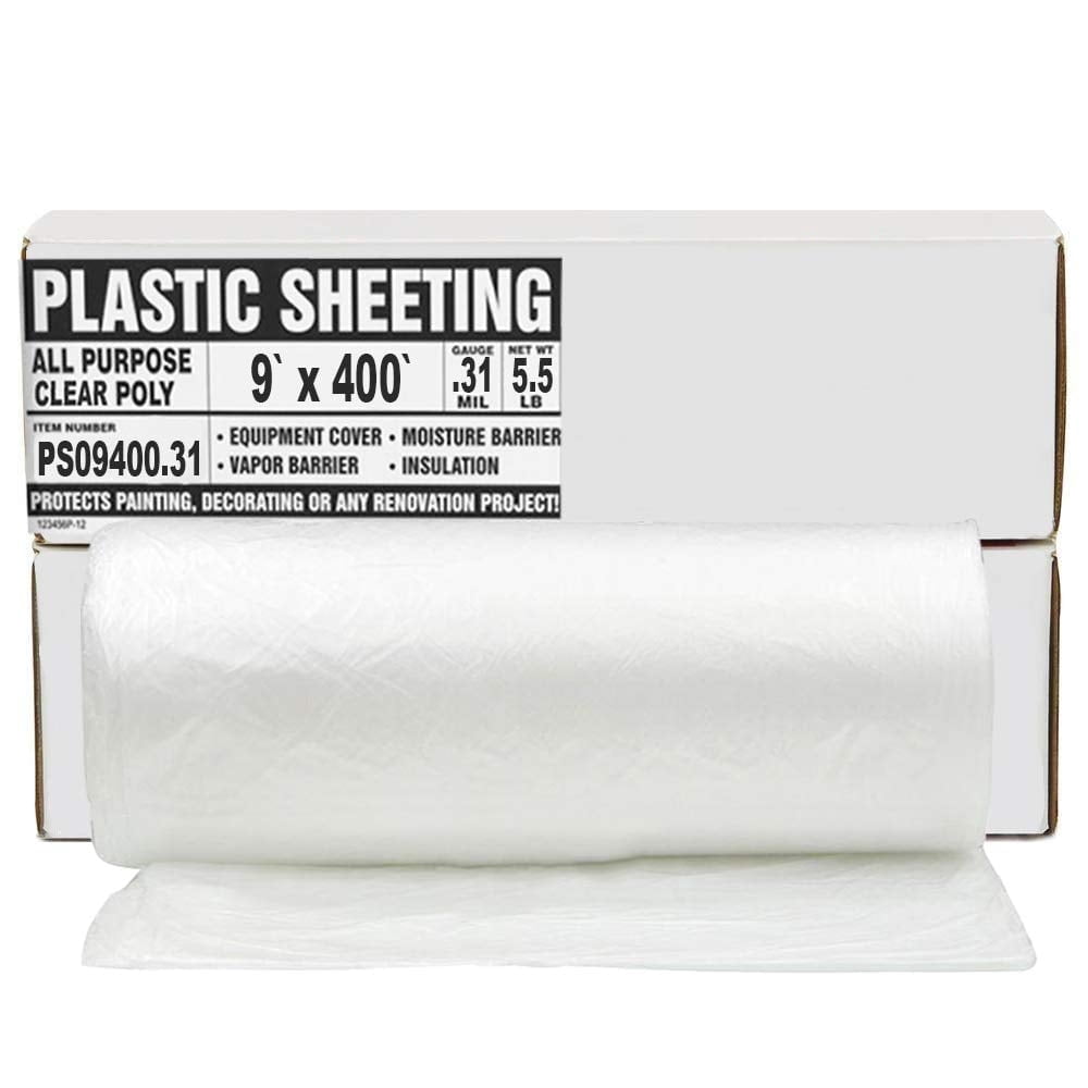 Aluf Plastics 7.8 Micron Clear All Purpose Vapor and Moisture Barrier ...
