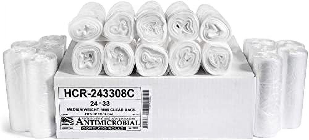 Aluf Plastics High Density Trash Bags, 16 Gallon, 1000 Count, 8 Micron ...
