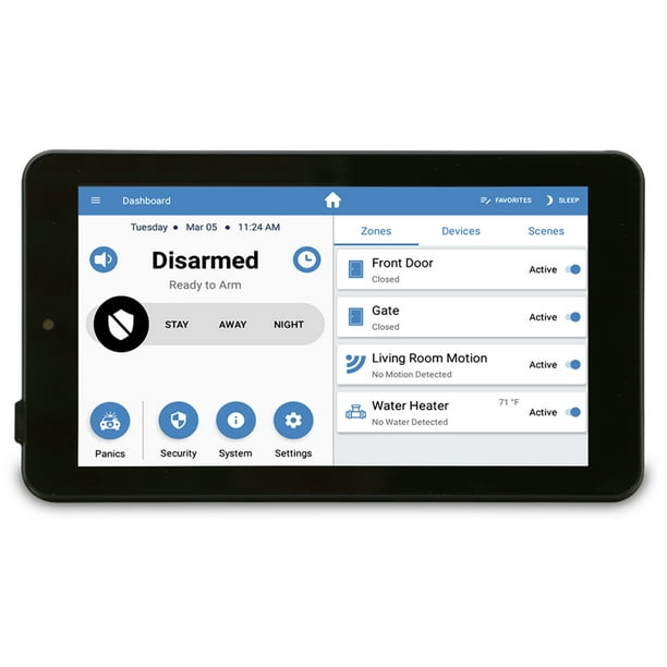 Alula SlimLine Touchpad Without Wifi Expansion Card - Walmart Business ...