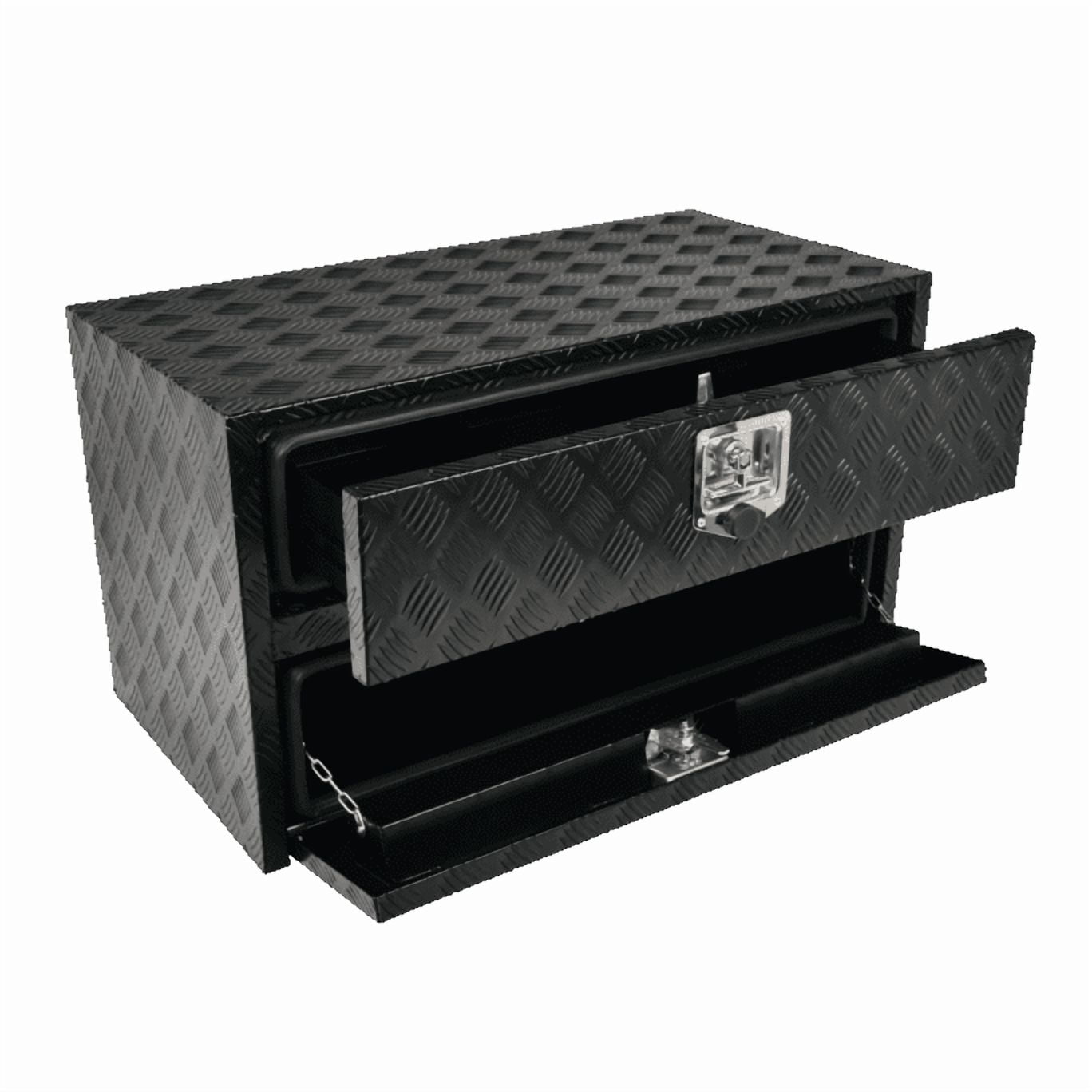 Alum Truck Tool Box 36x18x20" Underbody Toolbox w/ Drop Door and Drawer ...