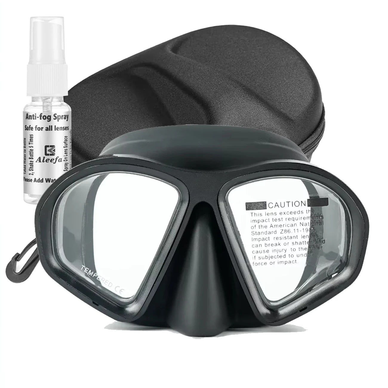 Aluma Pro Dive Mask - Anti-Fog, Low Volume Tempered Glass for Scuba ...