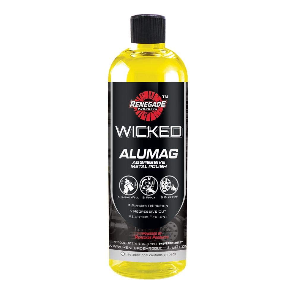 Alumag Heavy Cut Metal Polish for High Luster On Aluminum (16 oz ...