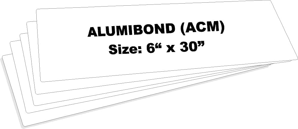 Alumibond Blank Metal Sign (Pack of 5), Made of Alumibond Sheet Metal ...