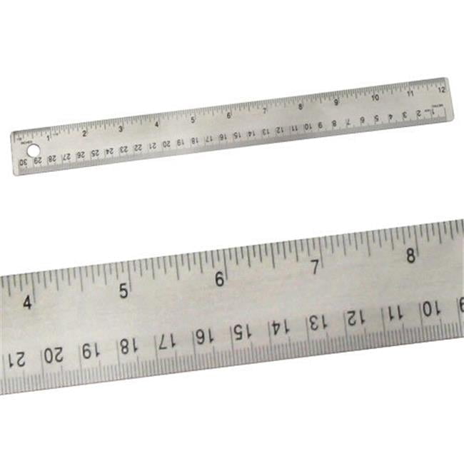 Alumicolor 12 Stainless Steel Ruler W/Cork - Walmart.com