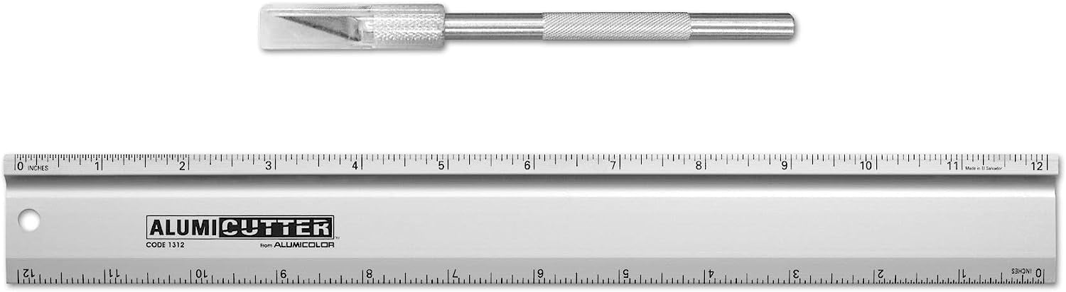 Alumicolor AlumiCutter Aluminum Straight Edge w/Blade for Office ...