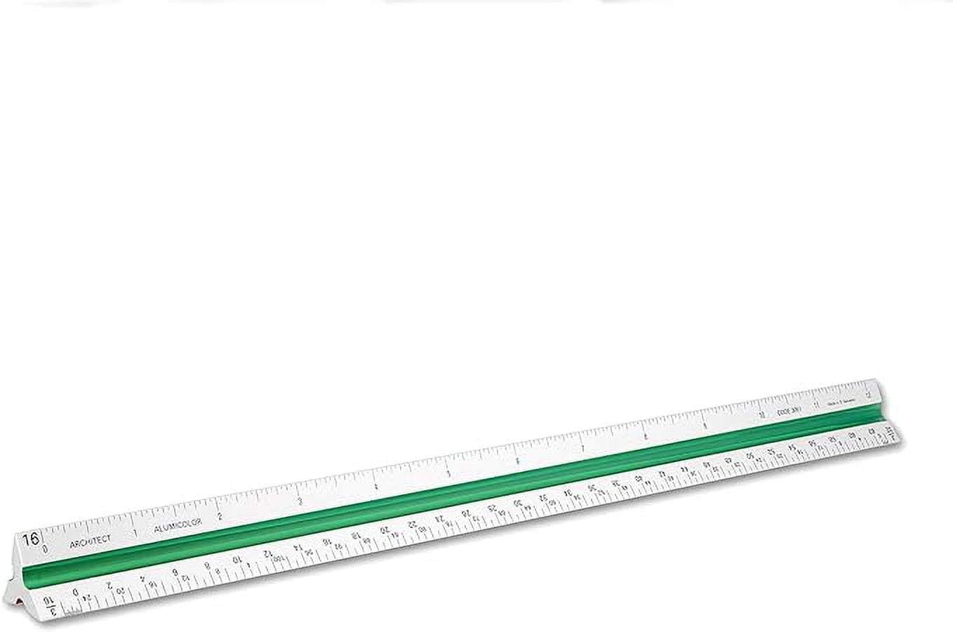 Alumicolor Aluminum Architect Color-Coded Solid Drafting Scale, 12IN, Silver - Walmart.com
