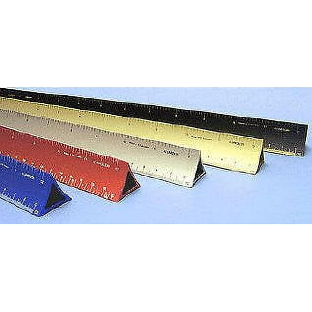Alumicolor Hollow Triangular Drafting Scale - Metric, 30 cm - Walmart.com