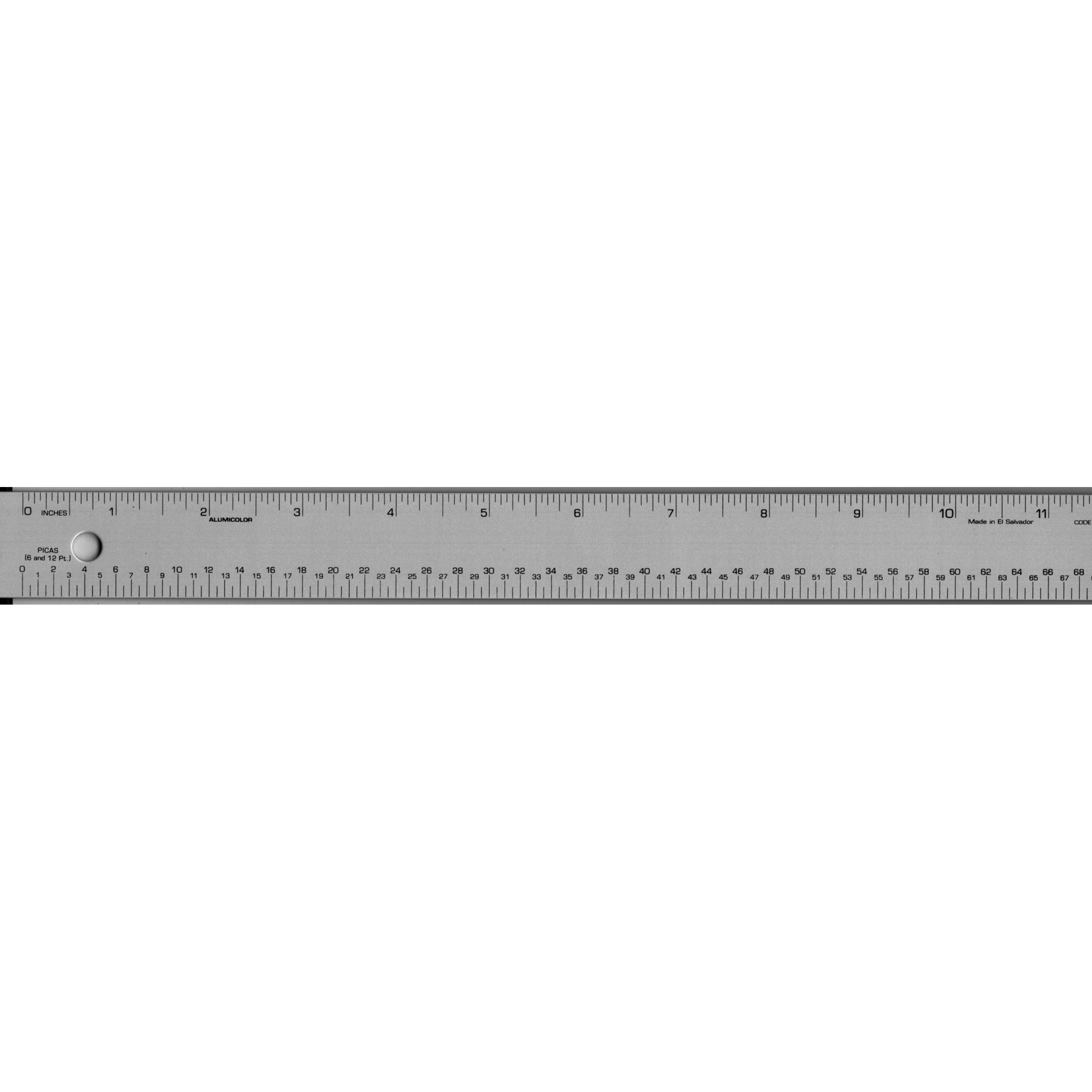 Alumicolor Pica/Point Ruler 12" - Walmart.com
