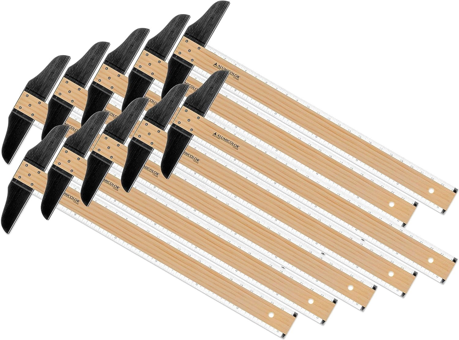 Alumicolor Wood/Acrylic Calibrated T-Square for Art, Framing & Drafting ...