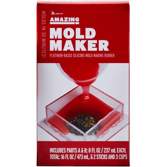 Alumilite, Silicone Mold Making Kit, 16oz, 2-Part Red - Walmart.com
