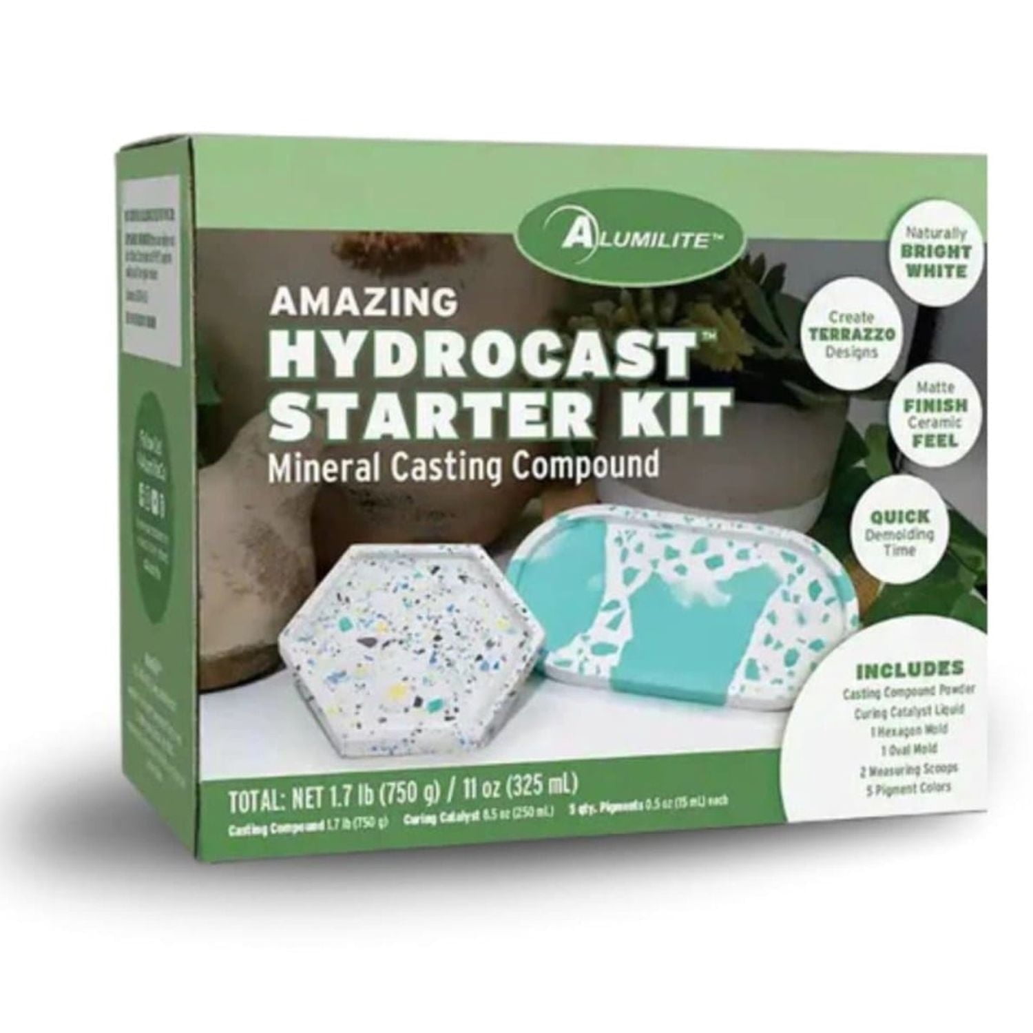 Alumilite HydroCast Starter Kit 2.2 lbs Casting Kit for Beginners with ...