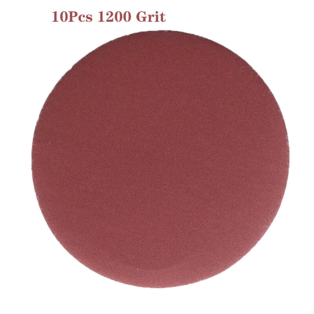 Alumina Sandpaper Discs 5 Inch 40-2000 Grit Round Sanding Sheets for ...
