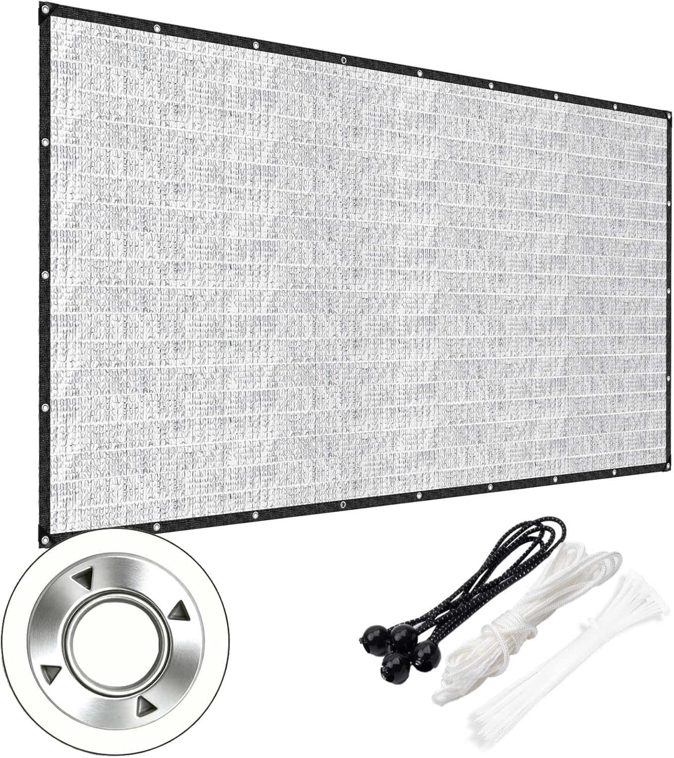 Aluminet Shade Cloth, 85% Heat Reflective Tarp for Blocking Sun with ...