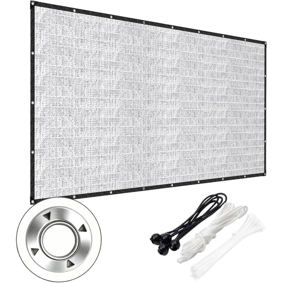 Aluminet Shade Cloth, 85% Heat Reflective Tarp for Blocking Sun with ...