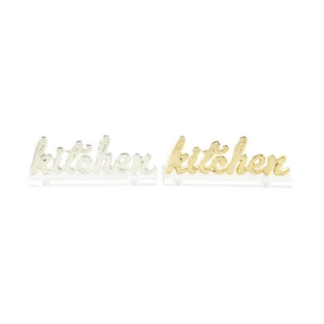 Aluminium Acrylic Kitchen Letter, Assortment In 2 - Walmart.com