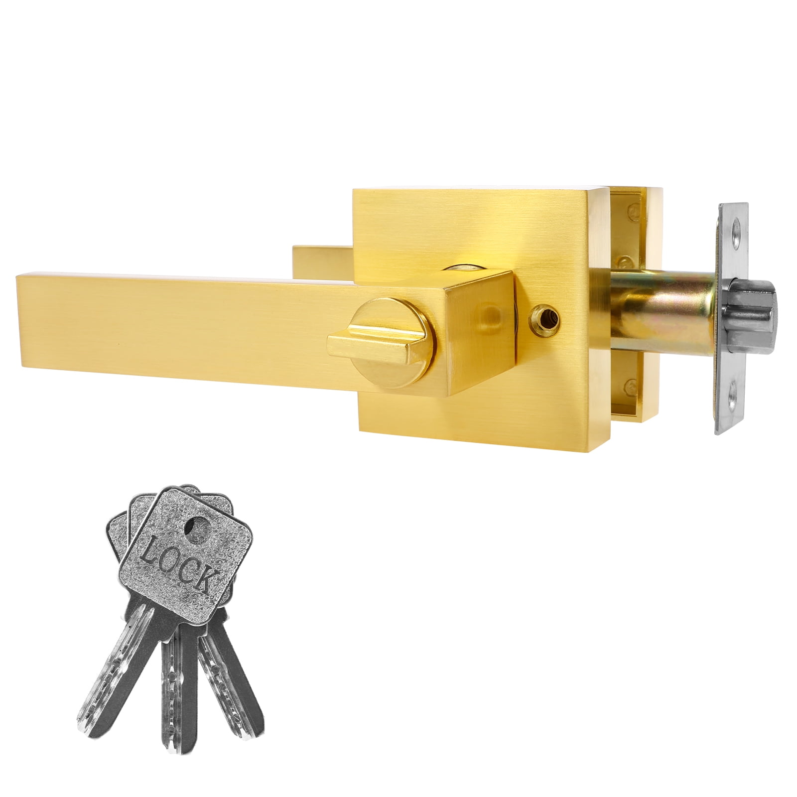 Aluminium Alloy Entry Door Handle Set With Keys High Security ...