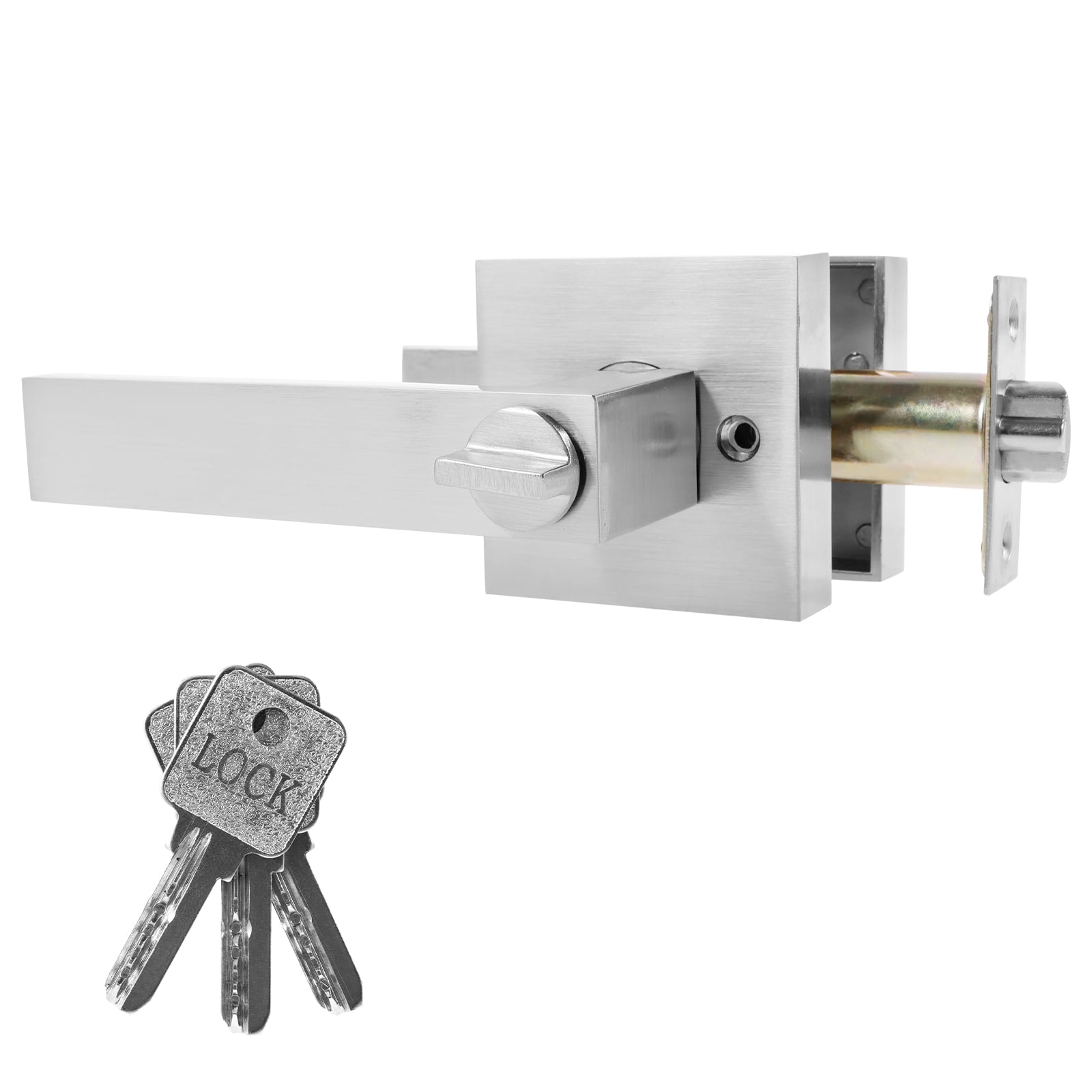 Aluminium Alloy Entry Door Handle Set With Keys High Security ...