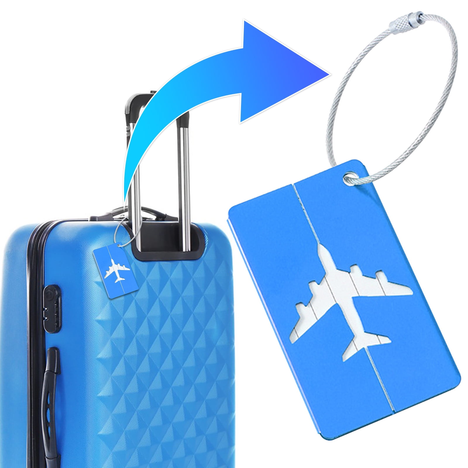 Aluminium Alloy Luggage Tag, Perfect to Quickly Spot Luggage Suitcase ...
