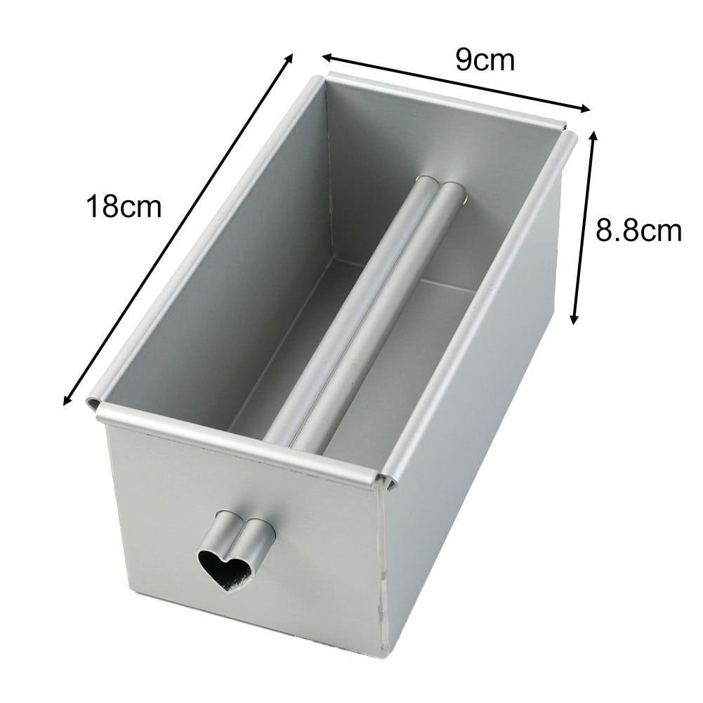 Aluminium Alloy Square Bread Loaf Pan with Center Tube Diy Cake Tools C ...