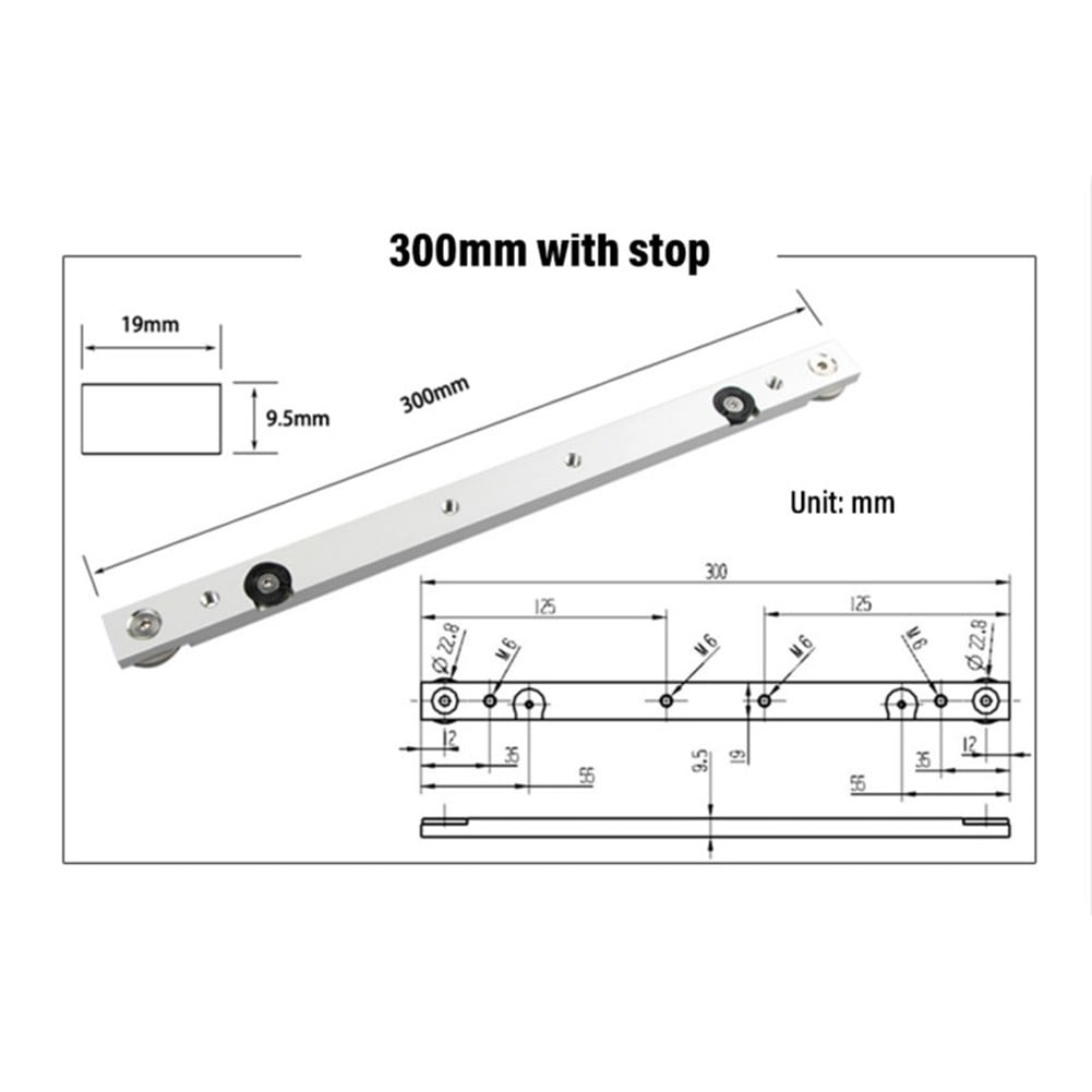 Aluminium Alloy T-tracks Slot Miter Track And Miter Bar Slider Table ...