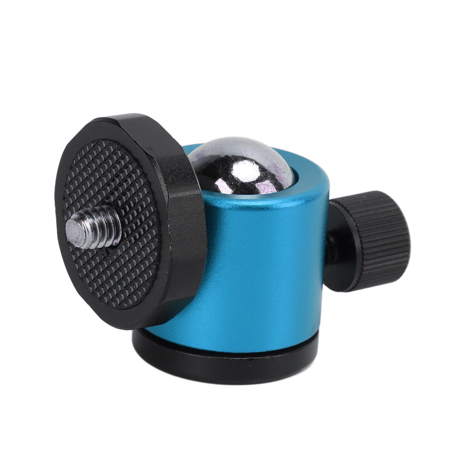 Aluminium Alloy Tripod Ball Head, 360° Rotating Universal Camera Mount for SLR Cameras, Blue ...