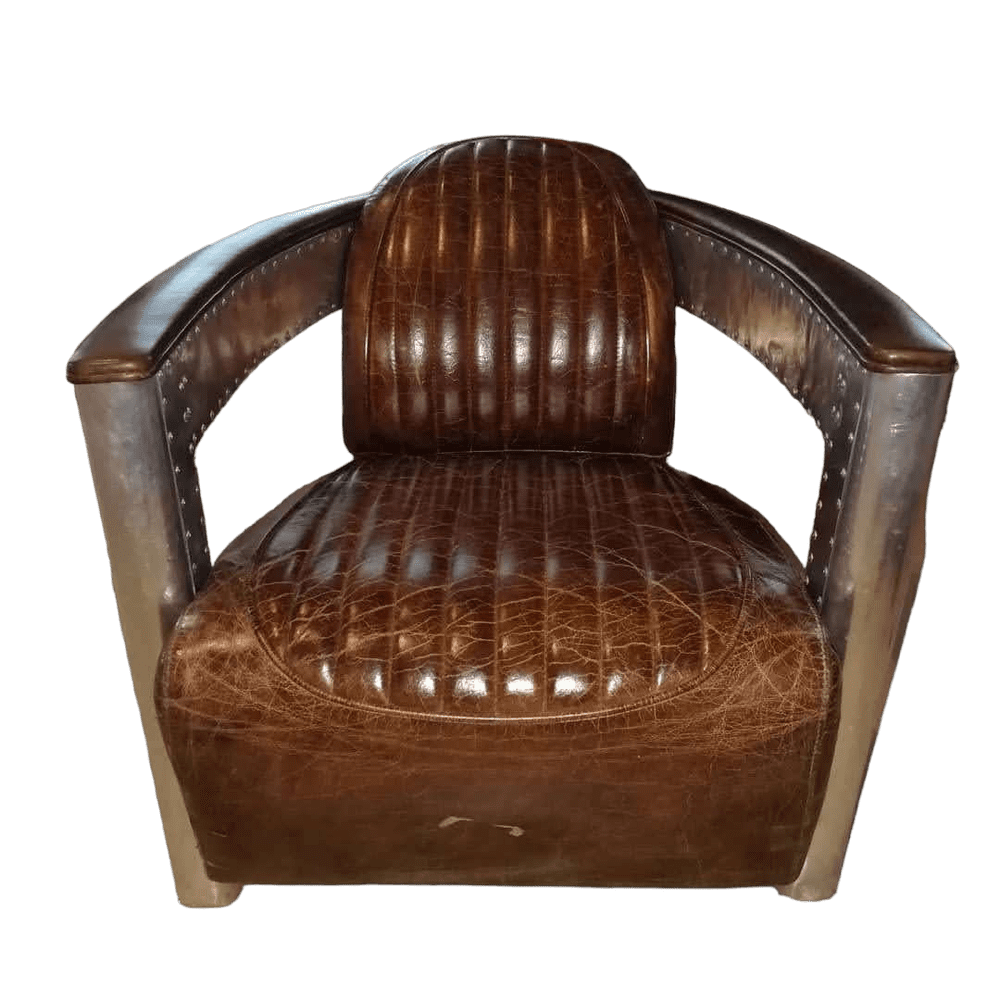 Aluminium Aviator Brown Spitfire Chair Leather Armchair Design Home and ...