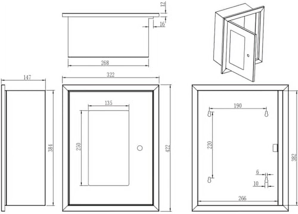 Aluminium Cabinet for Fire Escape Ladder | Universal Access Box for ...