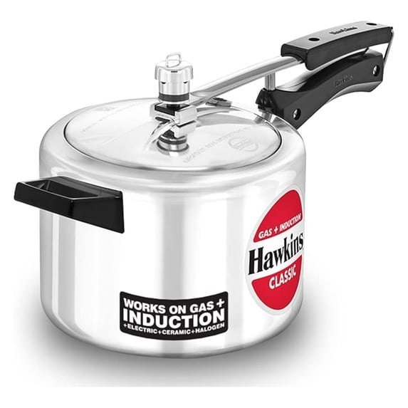 Aluminium Classic Pressure Cooker, Induction Inner Lid Cooker, Pan ...