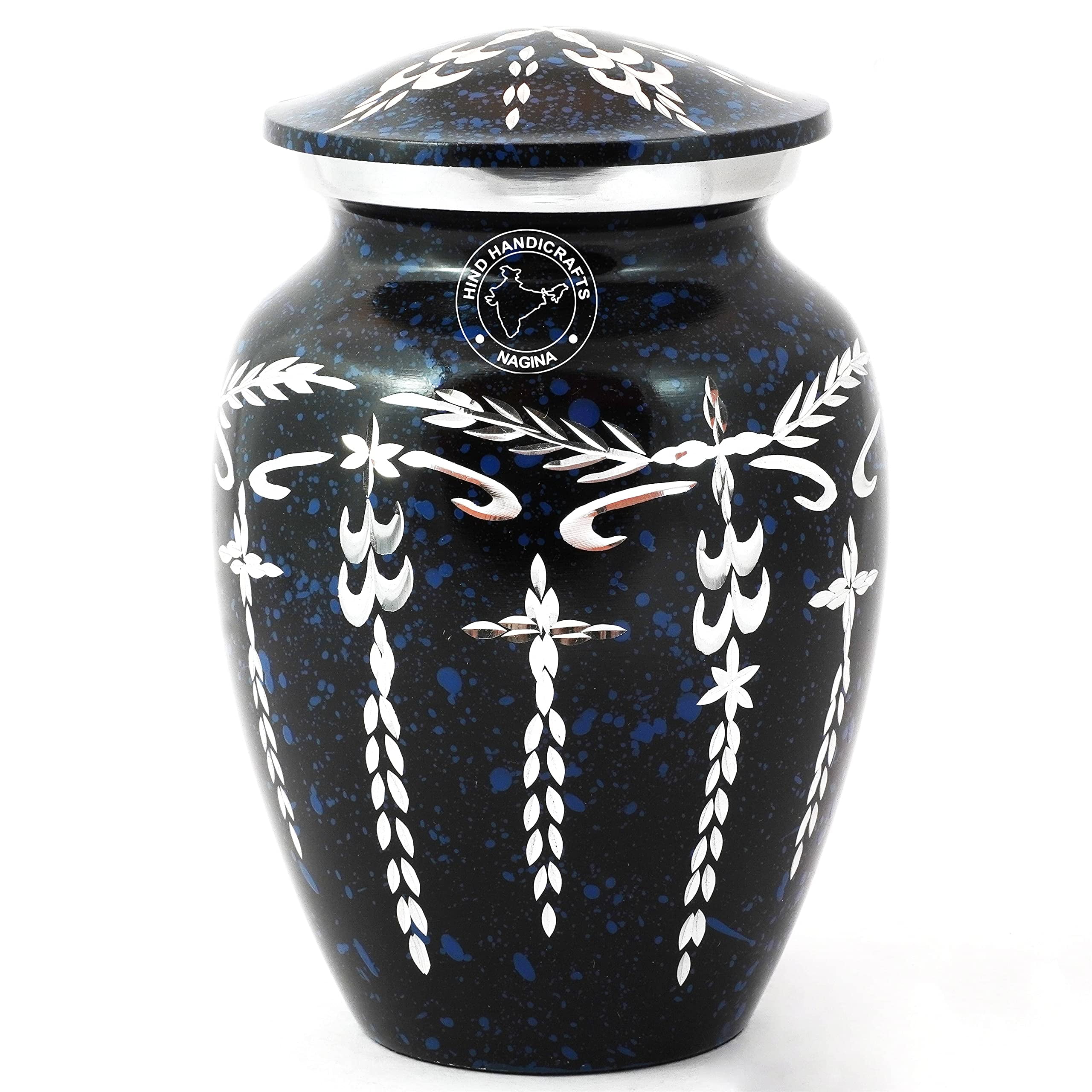 Aluminium Cremation Urn for Human Ashes Adult - Handcrafted Funeral ...