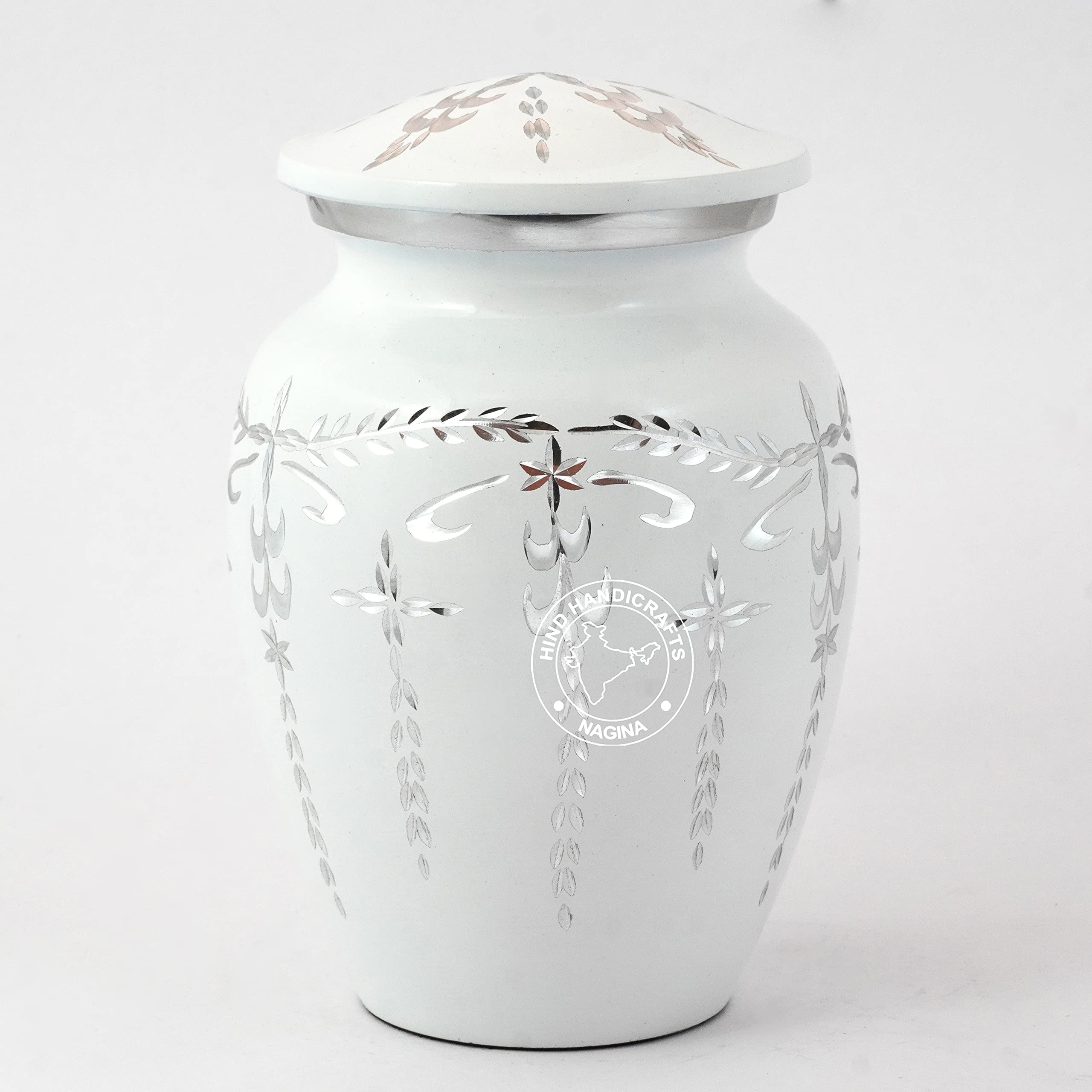 Aluminium Cremation Urn for Human Ashes Adult - Handcrafted Funeral ...