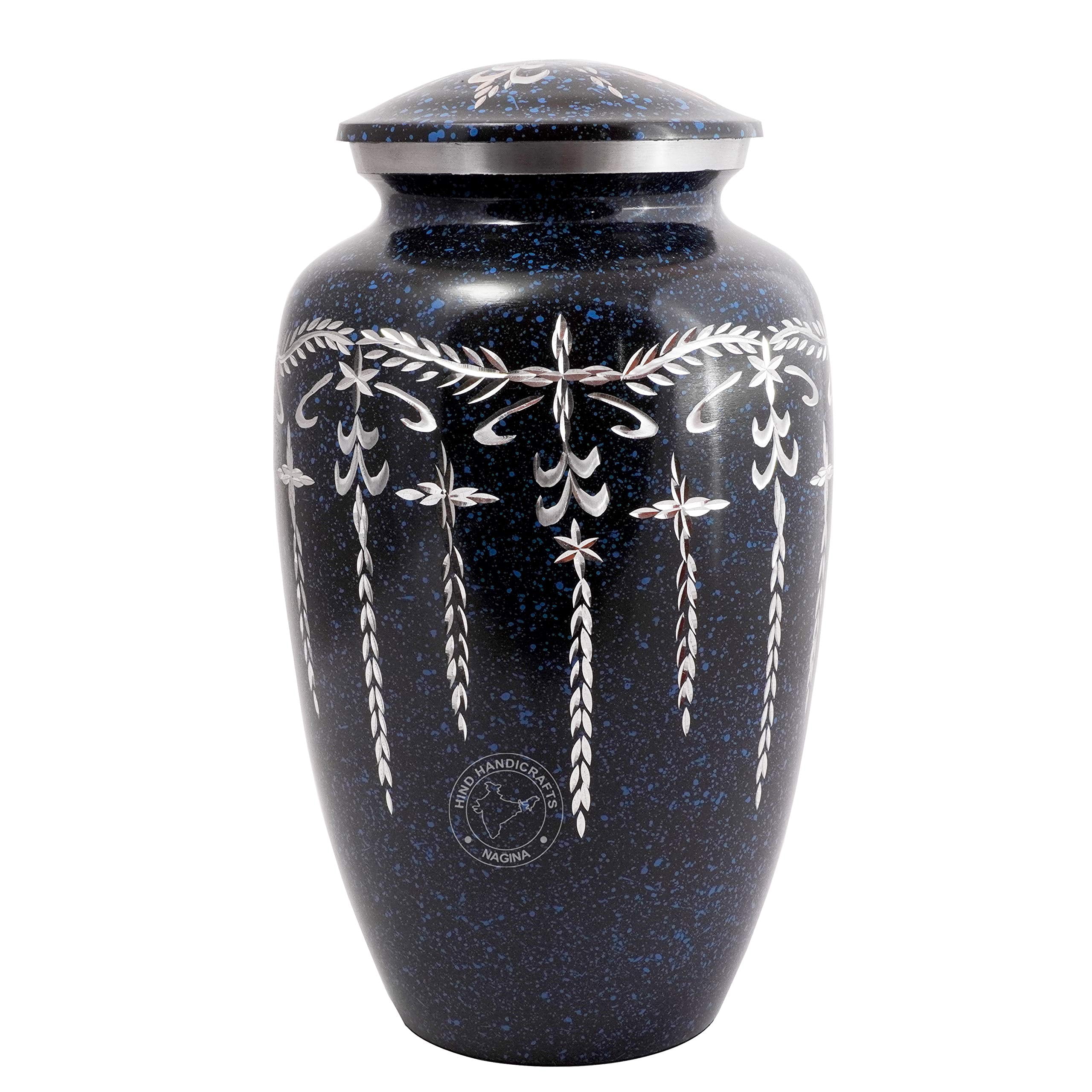 Aluminium Cremation Urn for Human Ashes Adult - Handcrafted Funeral ...