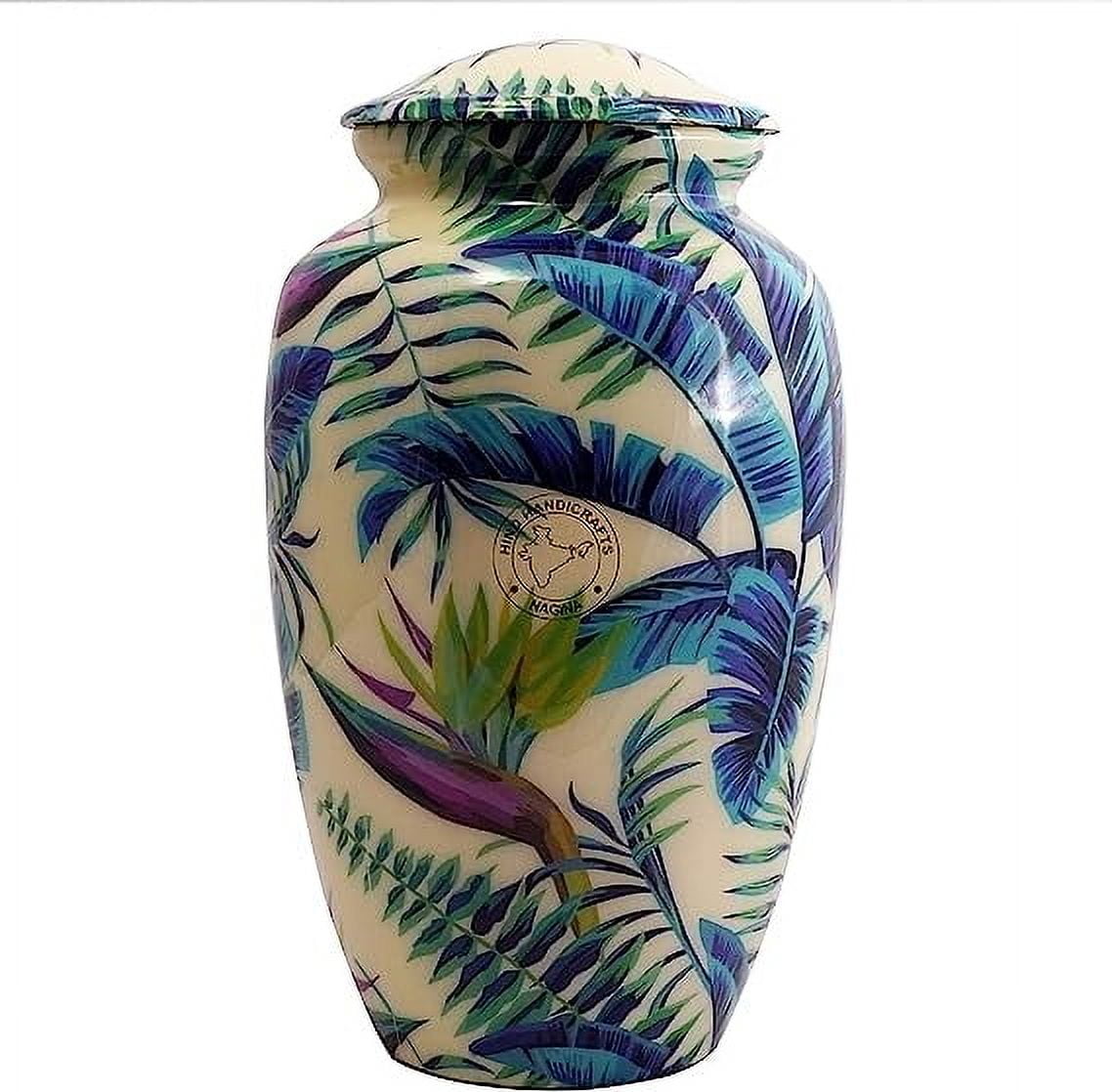 Aluminium Cremation Urn for Human Ashes Adult - Handcrafted Funeral ...