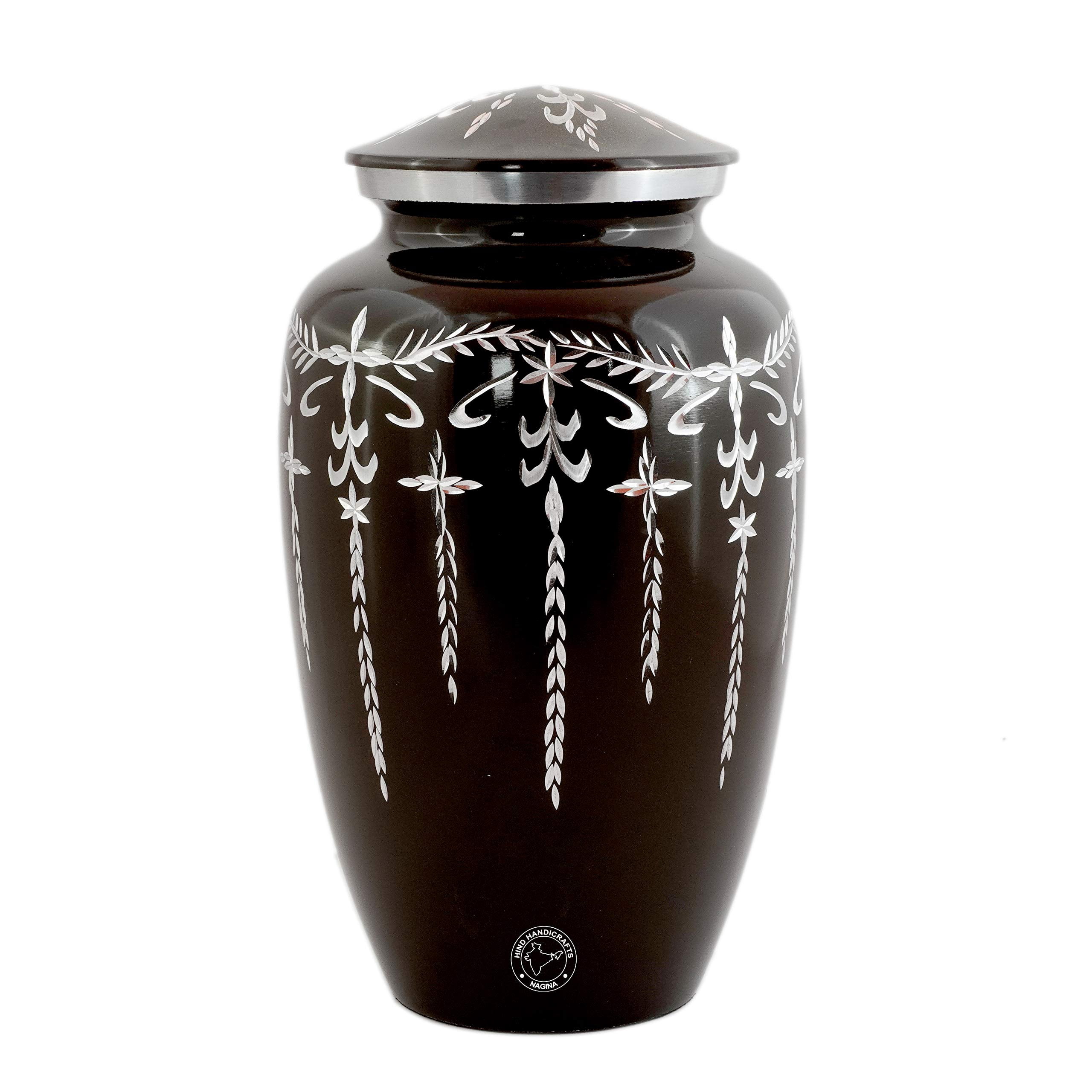 Aluminium Cremation Urn for Human Ashes Adult - Handcrafted Funeral ...
