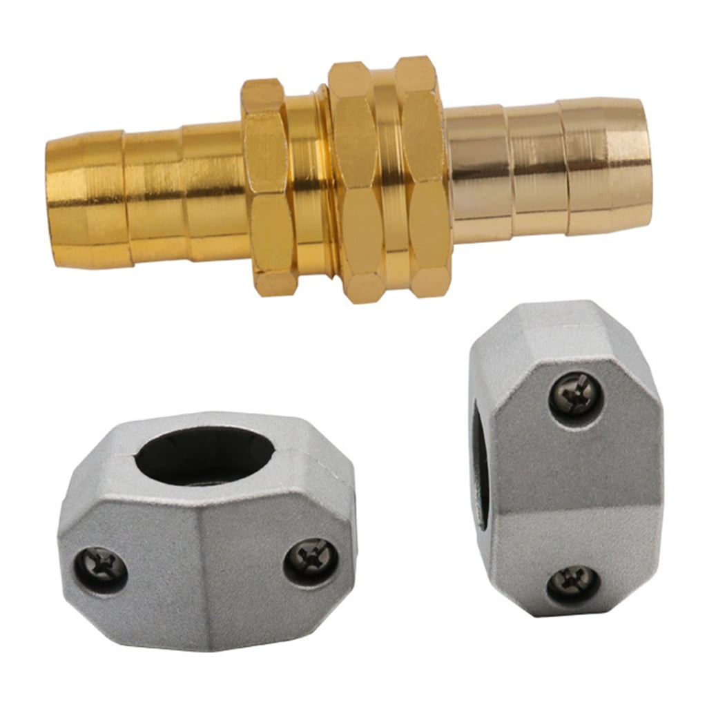 Aluminium Garden Hose Repair Connector with Clamps Male and Female ...