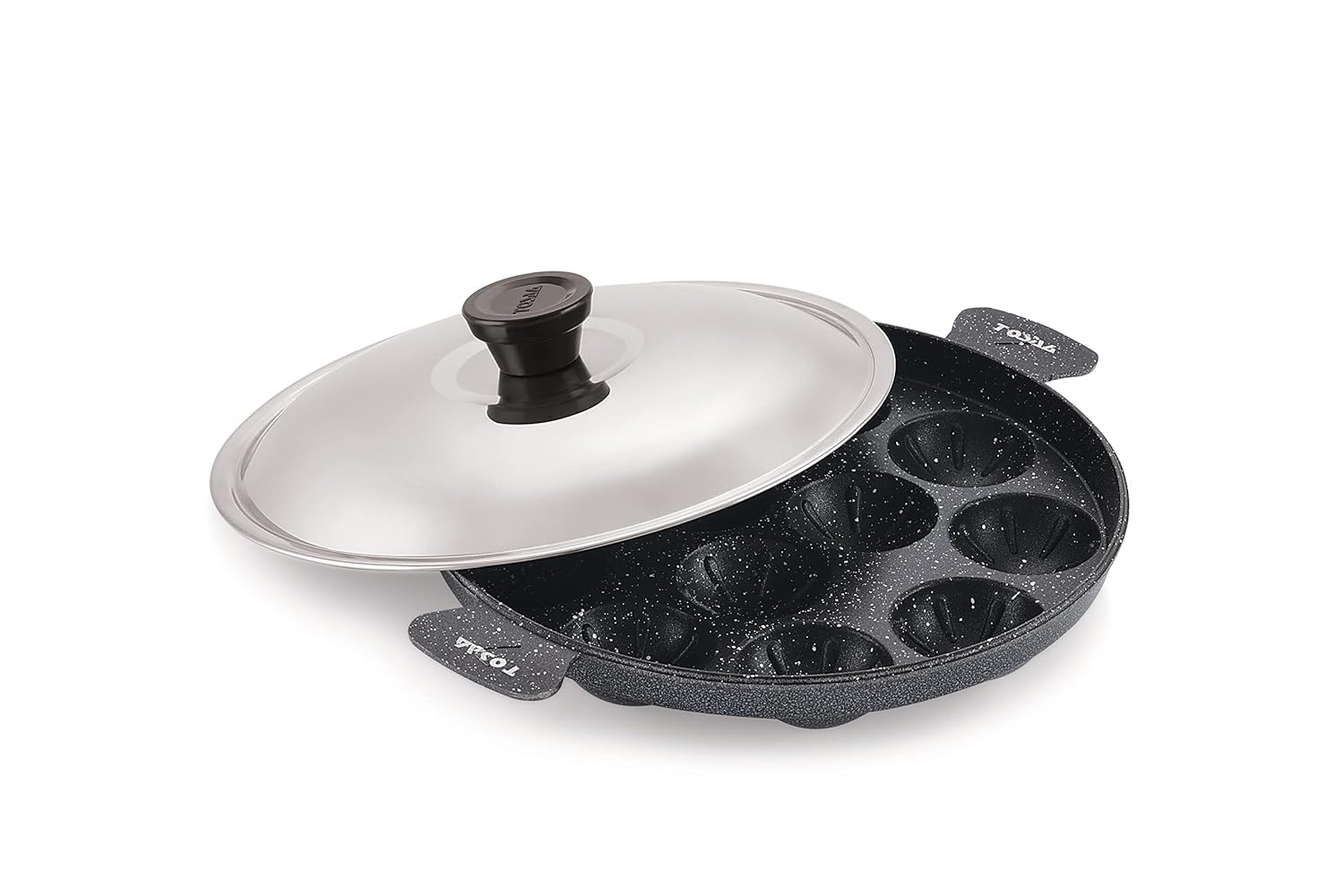 Aluminium Grill Designer Appam Stand Or Pan With Stainless Steel Lid ...