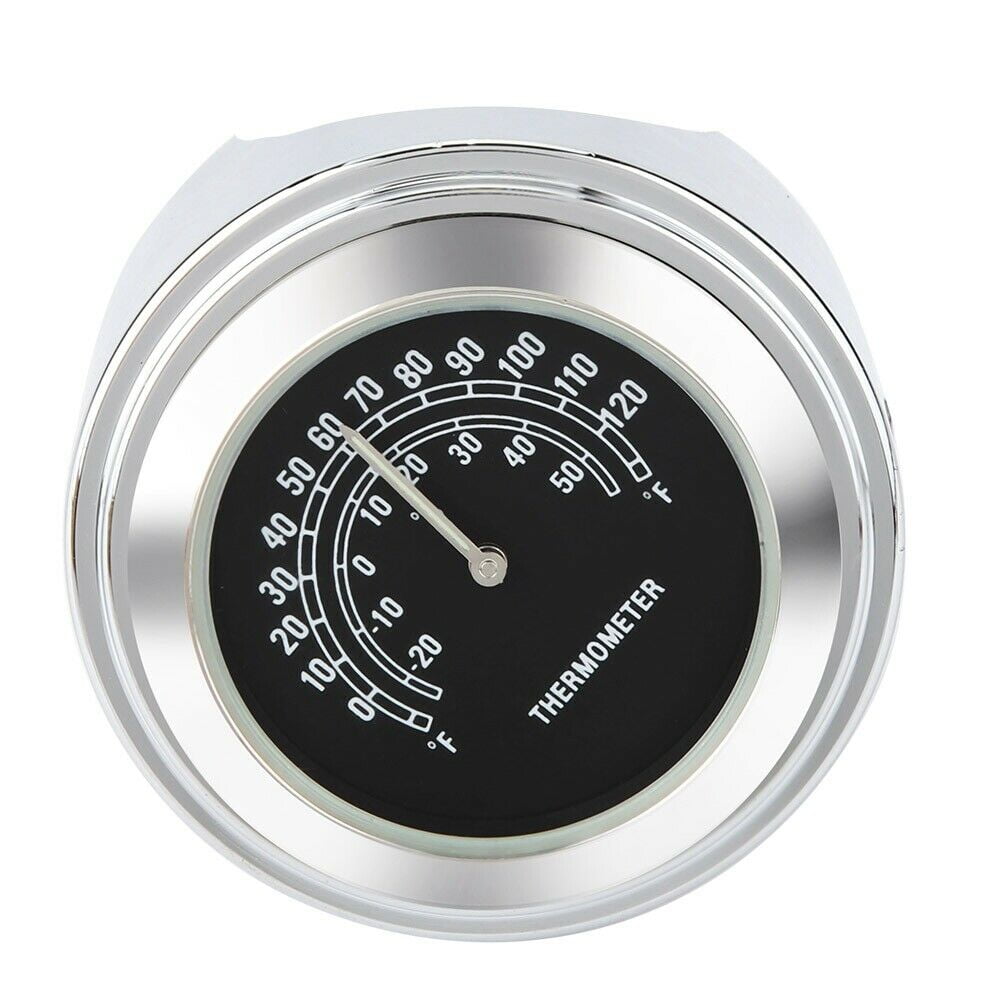 Aluminium Handlebar Mount Thermometer Gauge Measuring Dial with Hex ...