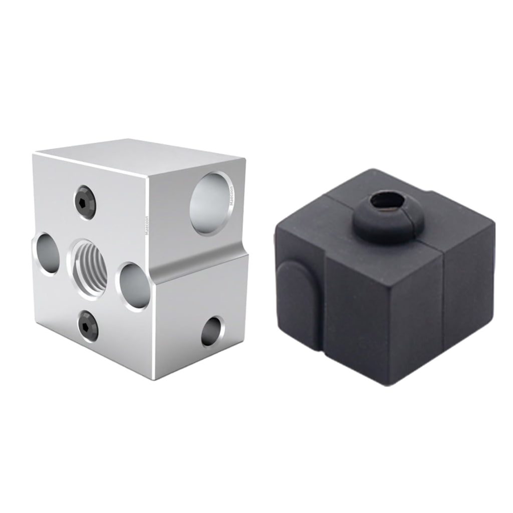 Aluminium Heater Block Hot End Heating Block Silicone Cover Heating ...