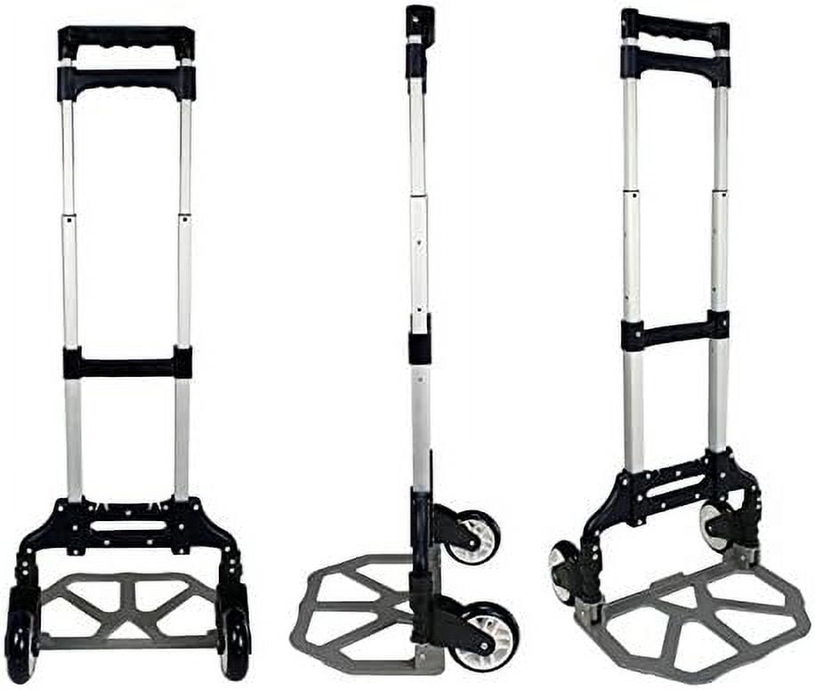 Aluminium Portable Folding Collapsible Push Truck Hand Trolley Luggage ...