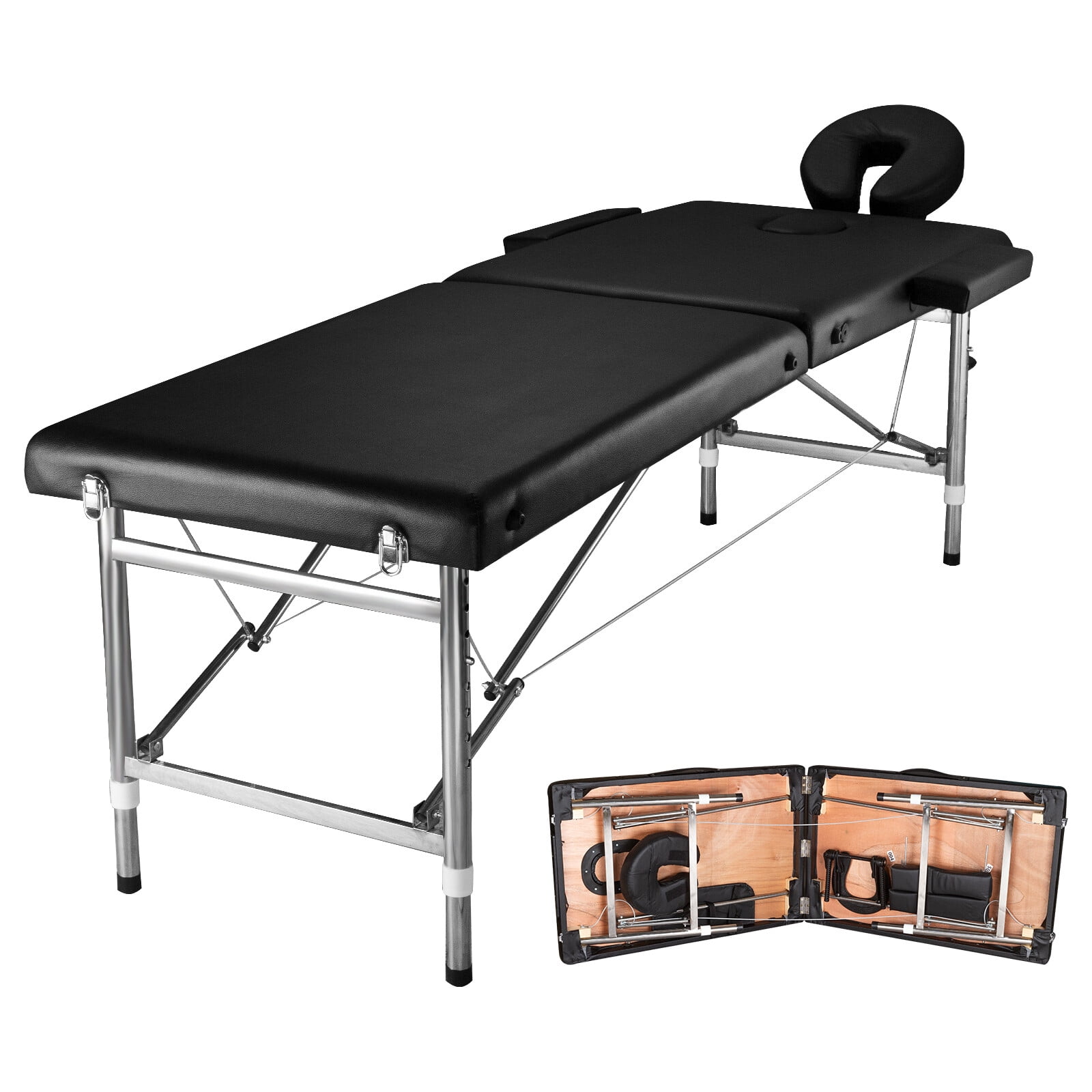 Aluminium Professional Massage Table Adjustable Portable Lashing Bed 2 ...