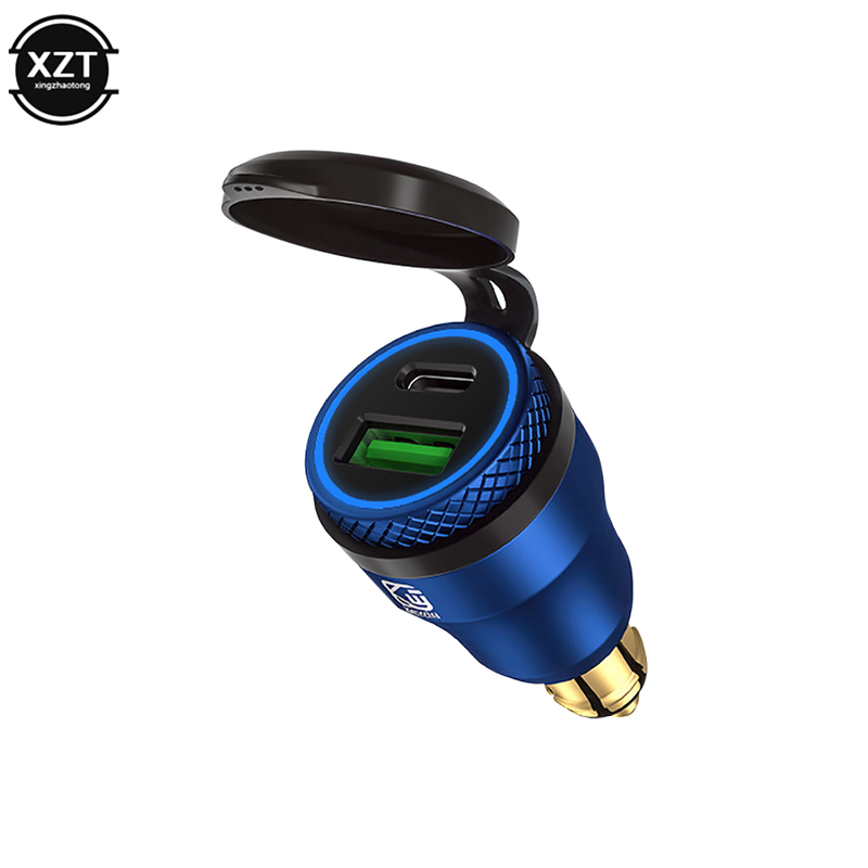 Aluminium QC3.0 Quick Charge USB Power Adapter DIN Socket for BMW ...