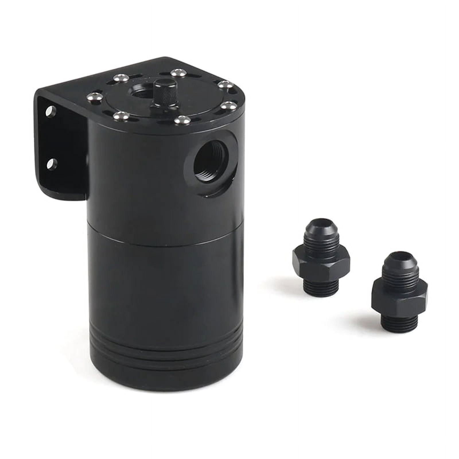 Aluminium Racing Oil Catch Tank/Can Round Can Reservoir Turbo Oil Catch ...