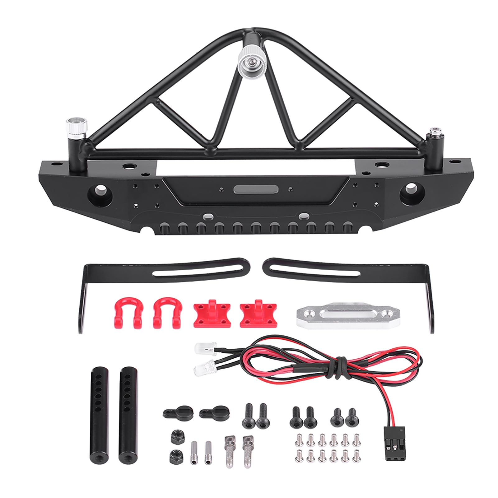 Aluminium Rear Bumper with LED for RC Car - Walmart.com