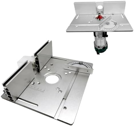 Aluminium Router Table Insert Plate, 2 in 1 Woodworking Benches Router ...
