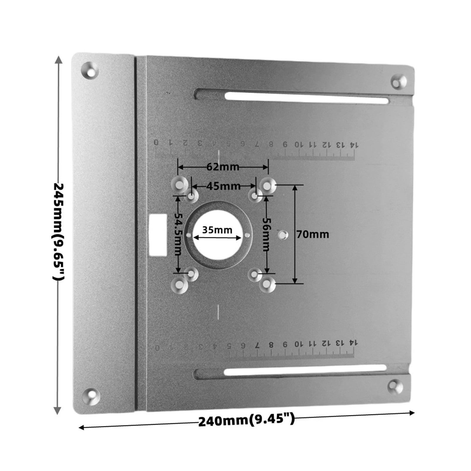 Aluminium Router Table Insert Plate Electric Wood Milling Flip Board W ...