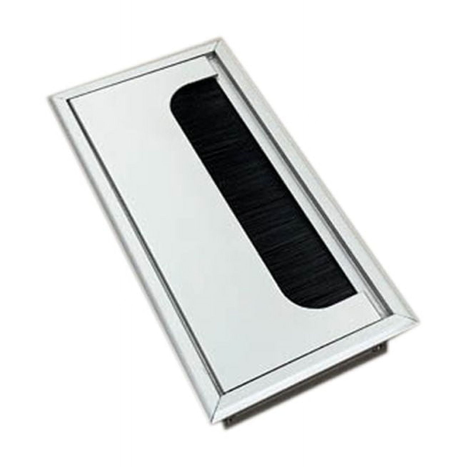 Vonets Aluminium Desk Grommet Cover, Durable Silver Cable Insert, Flip ...