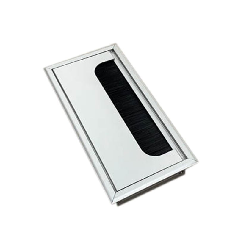 Aluminium Square Rectangle Desk Computer Wire Cable Outlet Insert Hole ...