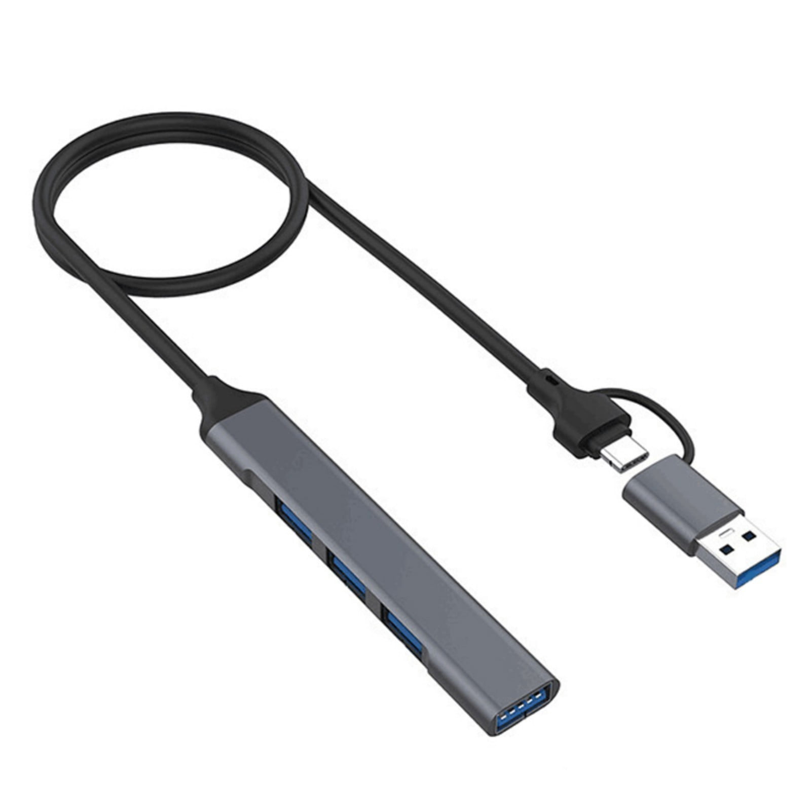 Aluminium Type C+USB 4/7 Port USB Splitter Multiport Extended USB2.0 ...