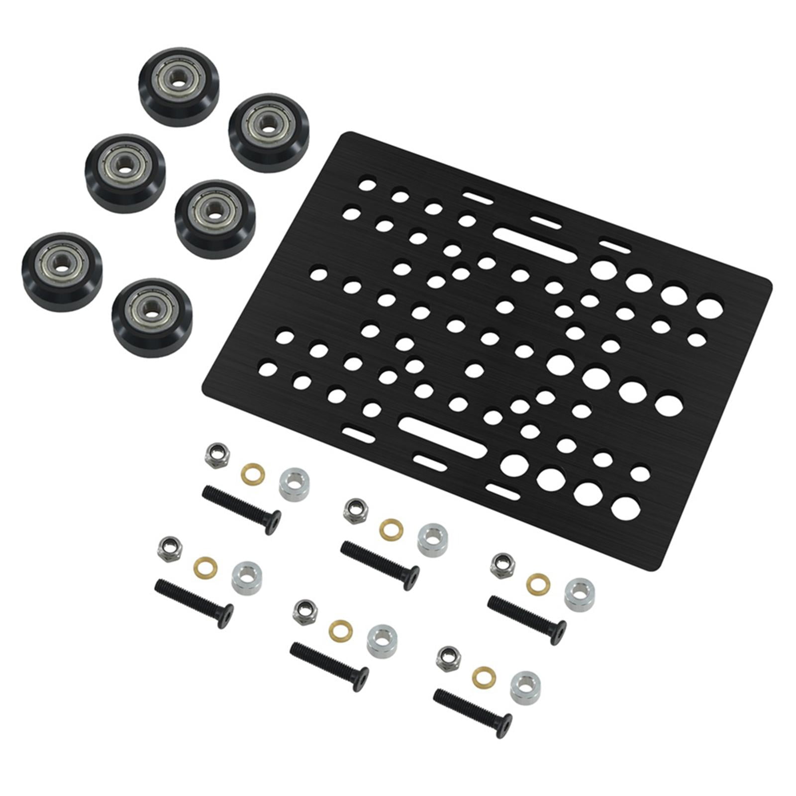 Aluminium v Gantry Plate Set, 3D Parts Black for CNC Machine 20-80mm ...